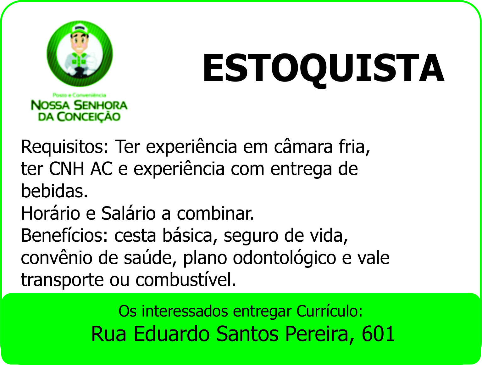 Jornal Meu Emprego - MS - Vaga - ESTOQUISTA Jornal Meu Emprego - MS - Vaga - ESTOQUISTA